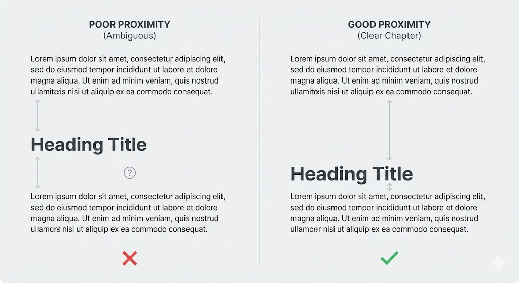 Proximity Design Principle: The Guide to Visual Grouping | Gapsy